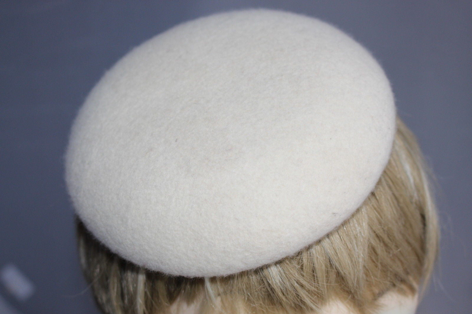 FAC09 Ladies Felt Small Round Botton shape winter Hat Base/ Races / We ...