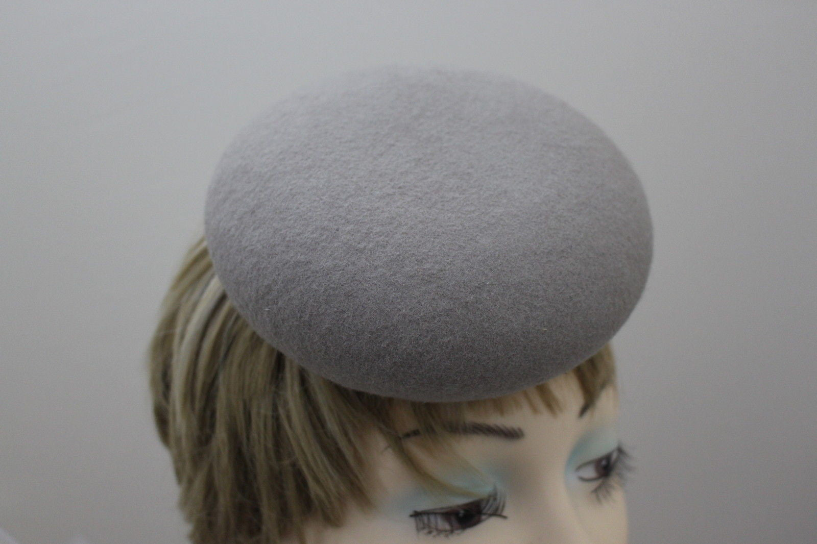 FAC09 Ladies Felt Small Round Botton shape winter Hat Base/ Races / We ...